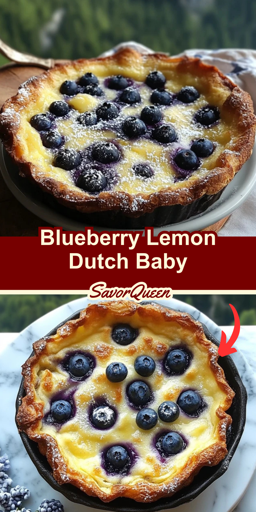 Blueberry Lemon Dutch Baby