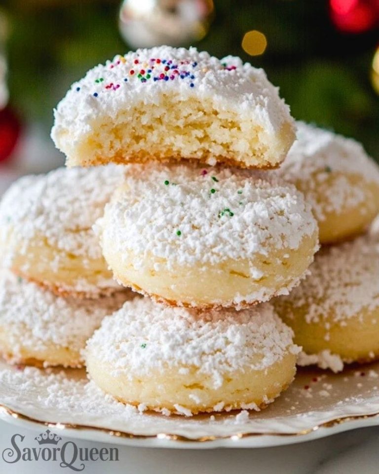 Condensed Milk Snow Cookies