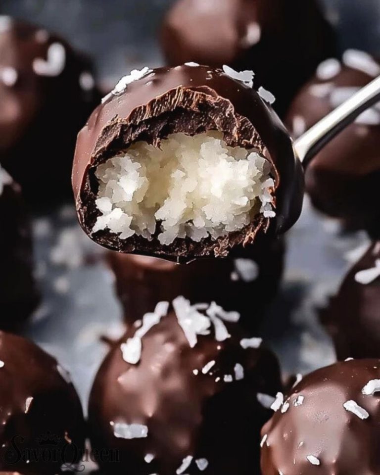 Dark Chocolate Coconut Balls without Condensed Milk – Just 4 Ingredients