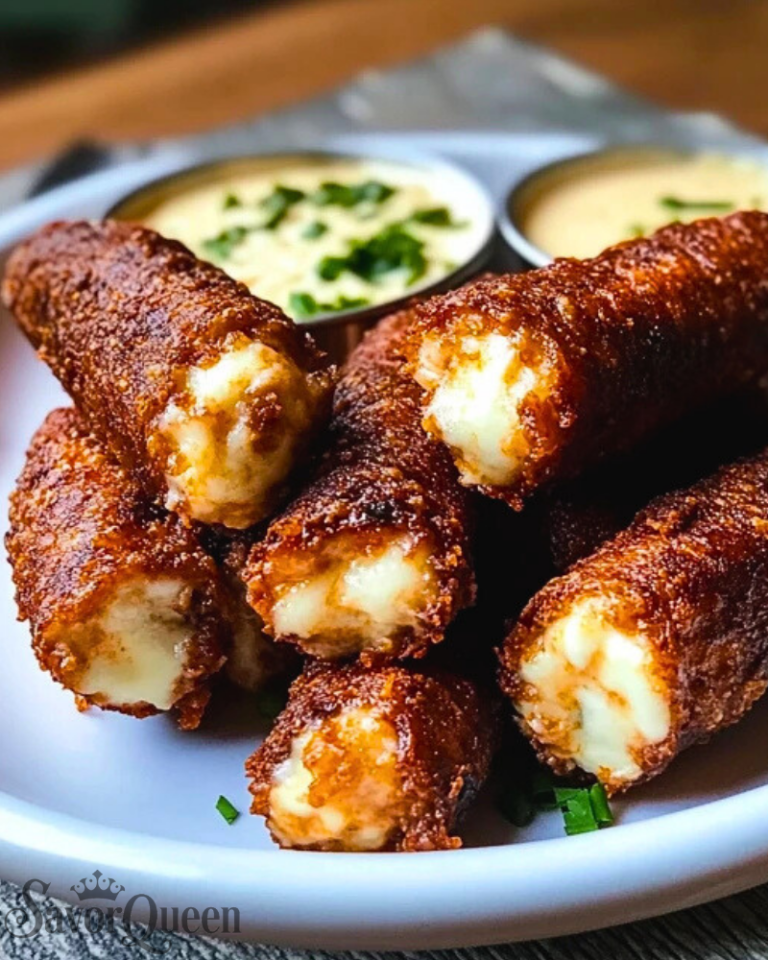 Nashville Hot Beef Wrapped Mozzarella Sticks