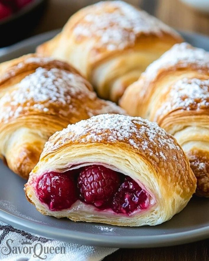 Raspberry Crescent Rolls