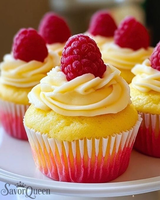 Raspberry Lemon Heaven Cupcakes