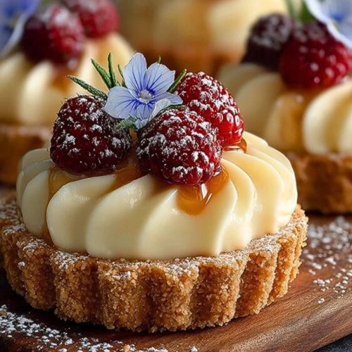 Elegant White Chocolate Mousse Tartlets
