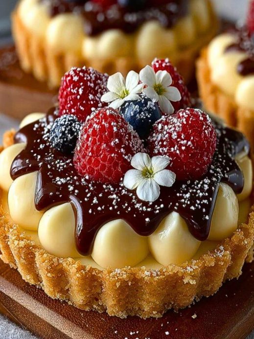 Elegant White Chocolate Mousse Tartlets