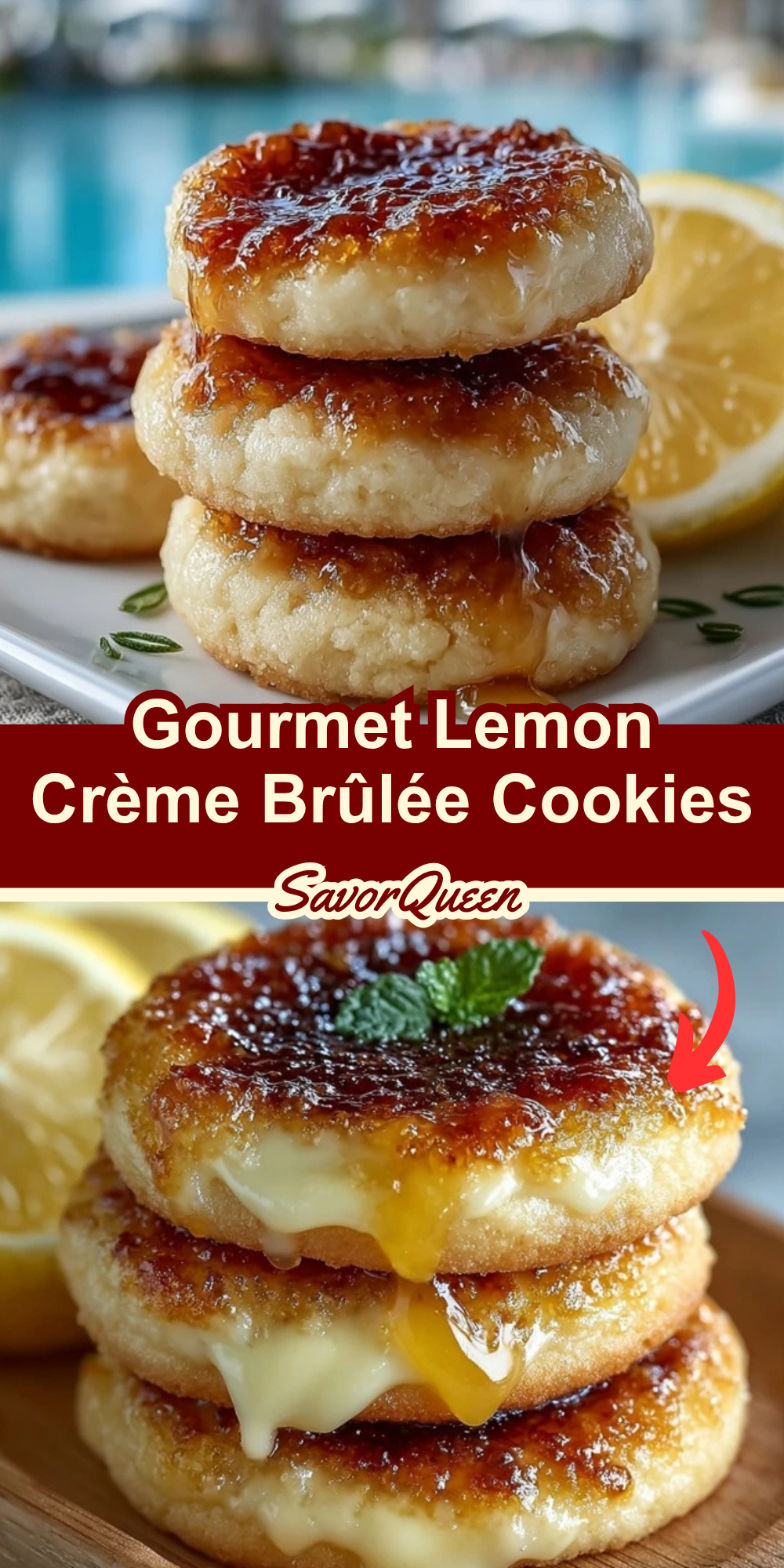 Gourmet Lemon Crème Brûlée Cookies