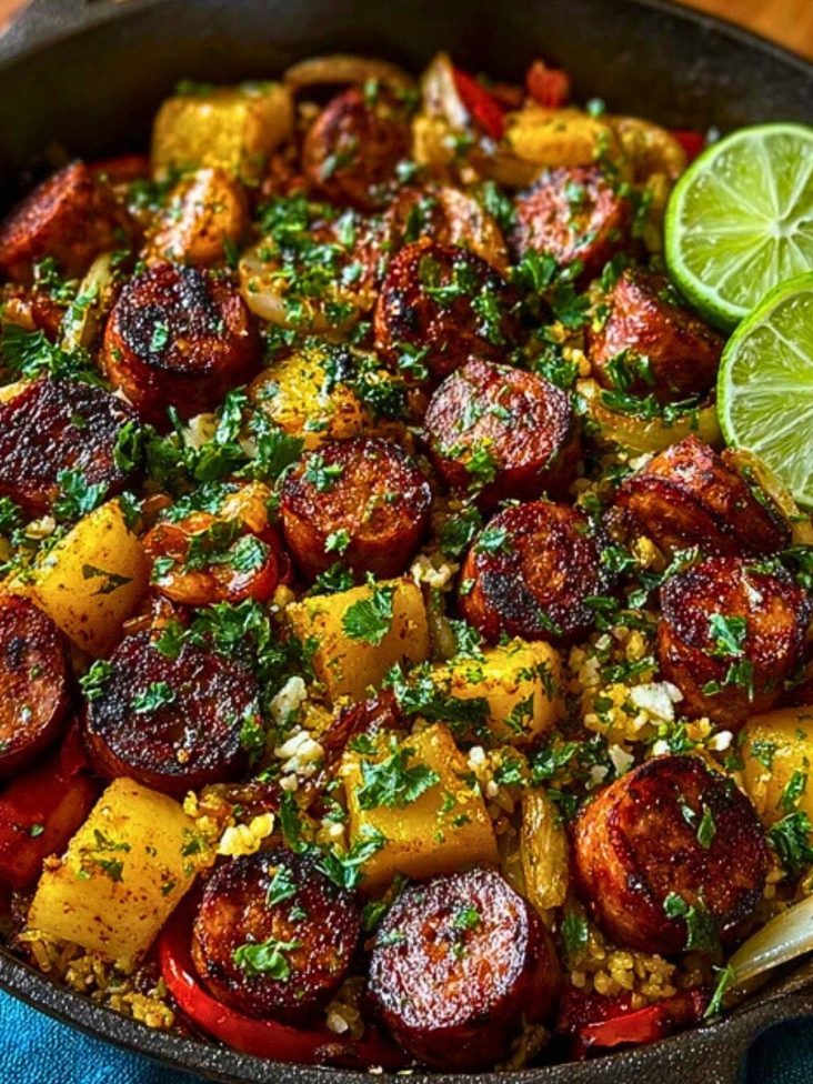 One-Pan Summer Sausage Skillet with Cajun Kick