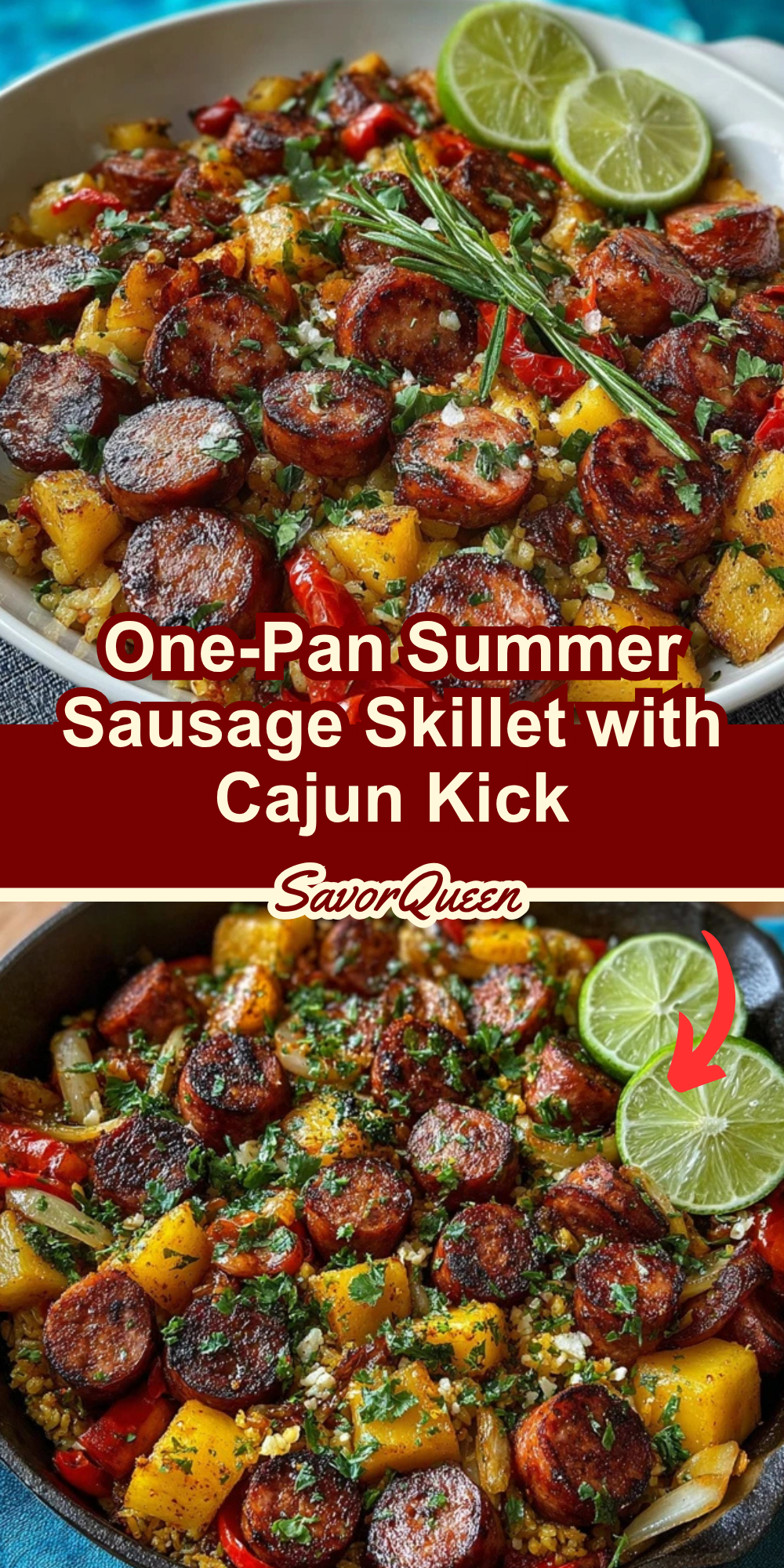 One-Pan Summer Sausage Skillet with Cajun Kick
