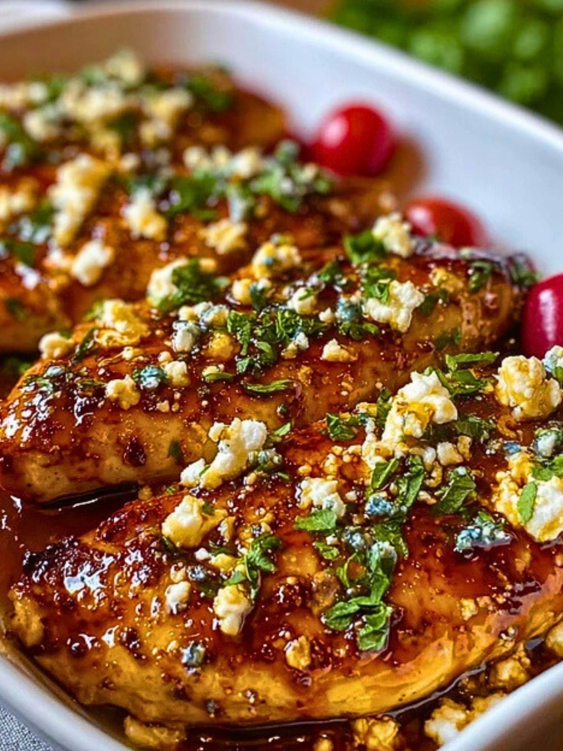 Hot Honey Infused Feta Chicken
