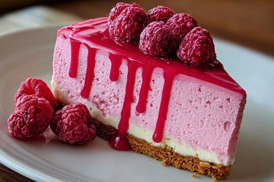 Pink Velvet Raspberry Cheesecake