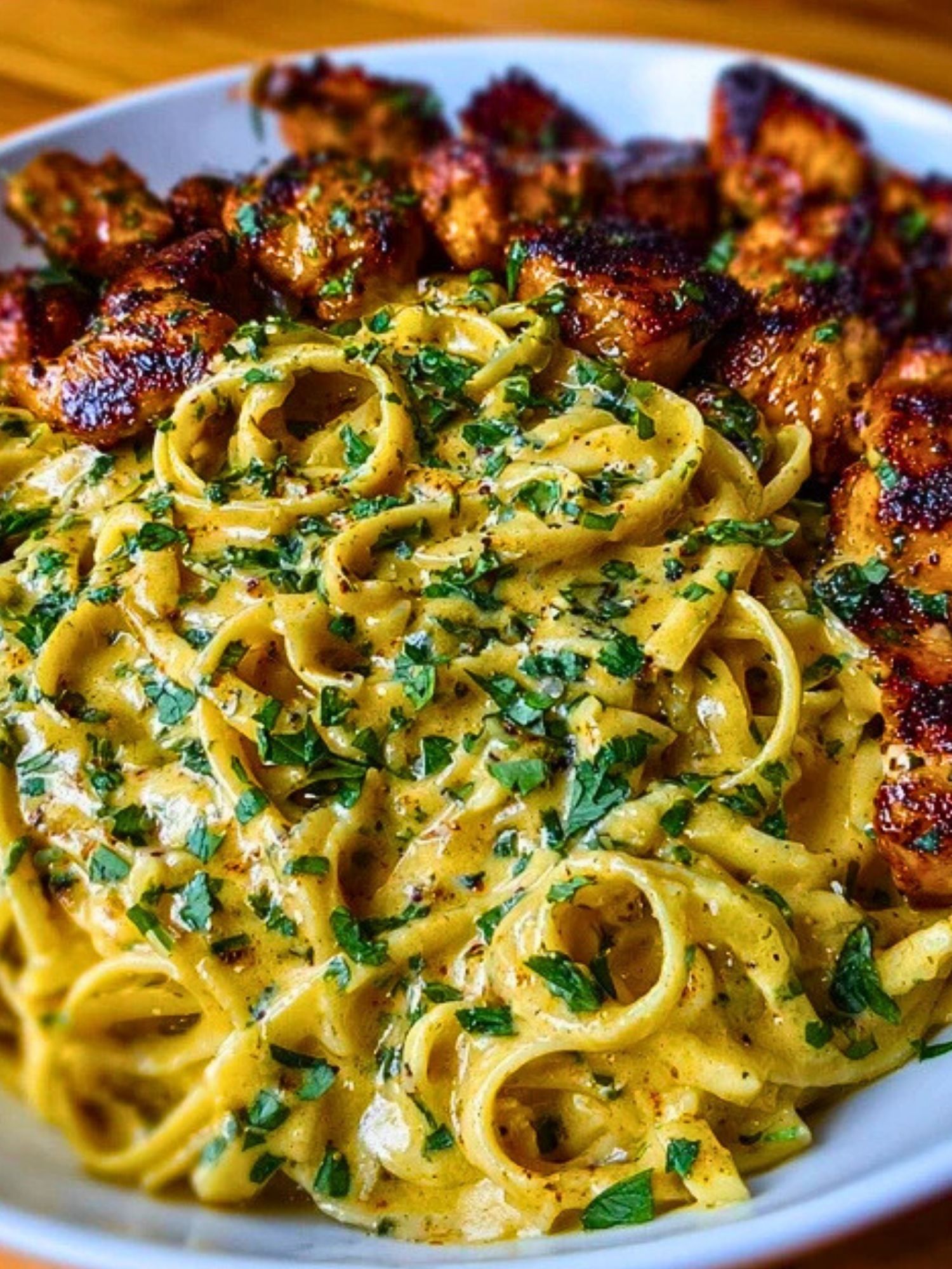 Velveeta Chicken Linguine with Spicy Cajun Alfredo