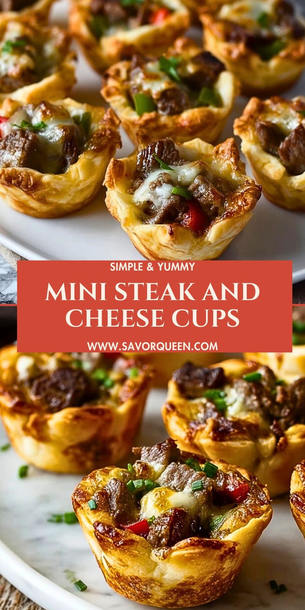 Mini Steak and Cheese Cups