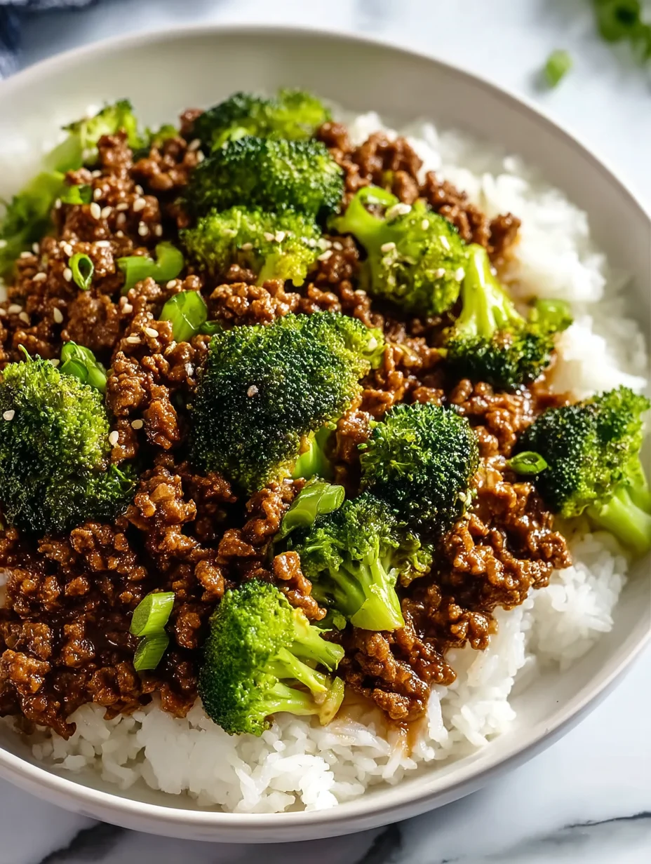 Ground Beef and Broccoli