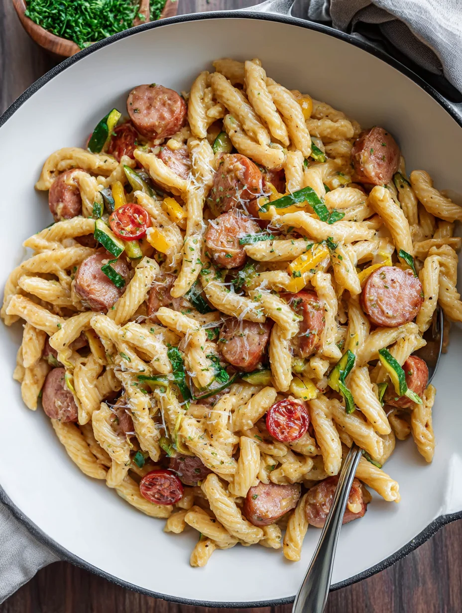 Summer Kielbasa Pasta